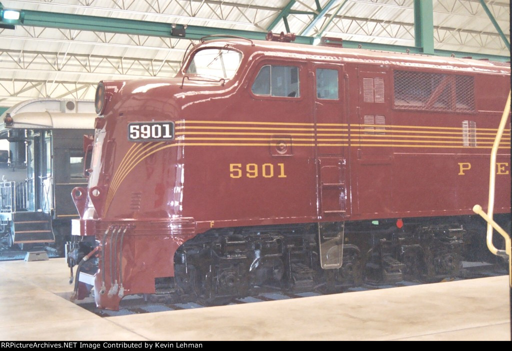 PRR 5901 inside the Railroad Museum of Pennsylvania